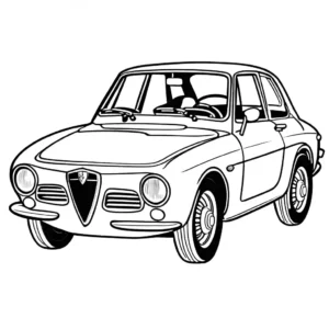 Kolorowanka Alfa Romeo 🎨 Magia Kolorowanek