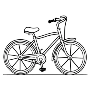 Klasyczny-Rower-Kolorowanka-z-Koszykiem 🎨 Magia Kolorowanek