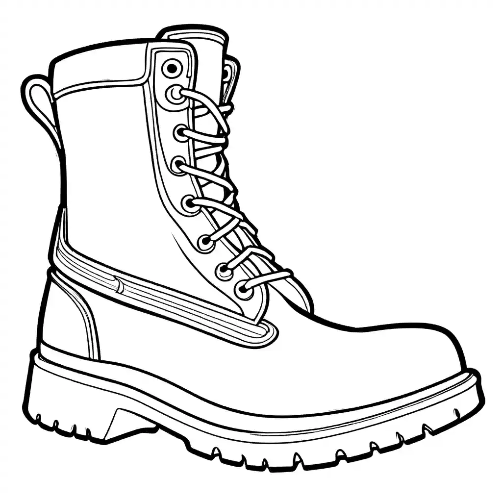 Kolorowanka: Wytrzymały But 🎨 Magia Kolorowanek