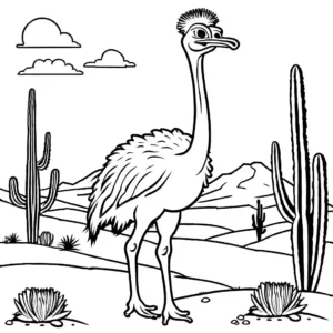 100+ Strony Do Kolorowania Ze Strusiami for Free • 🎨 Magia Kolorowanek